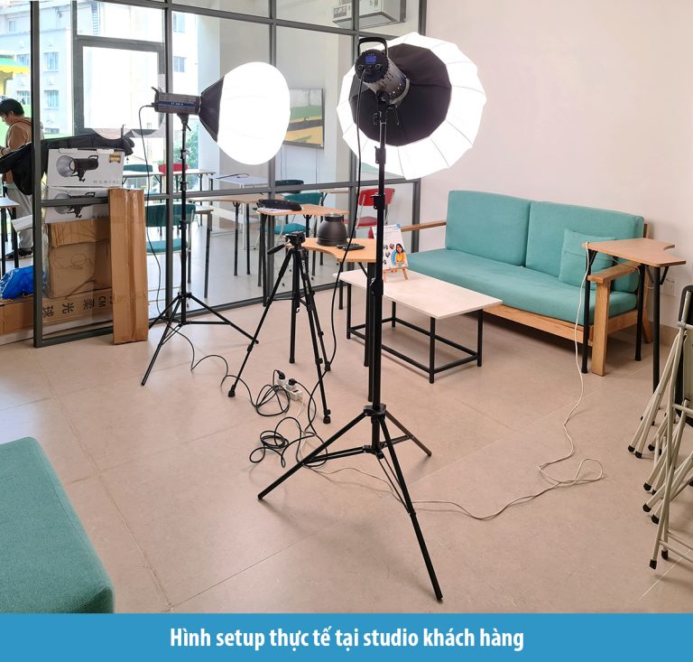 Bộ đèn Studio Led ET-300S công suất 300W chỉnh màu (2700-6500K) kèm ...